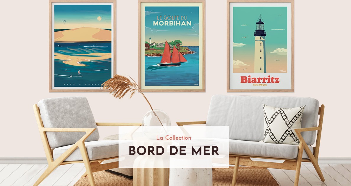 Affiches vintage de villes françaises : une tendance colorée pour l ...