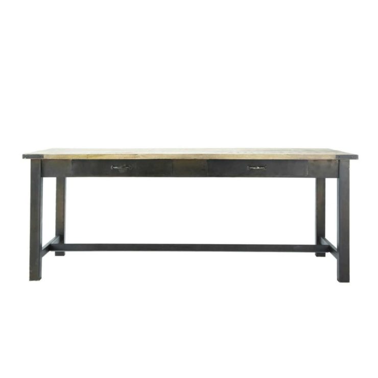 Table industrielle : 20 modèles bois et métal pour une salle à manger ...