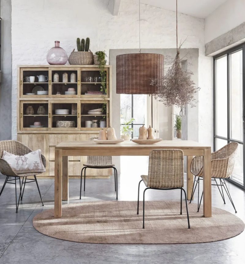 Chaise en rotin pour la salle à manger : 30 modèles tendance - NuageDeco
