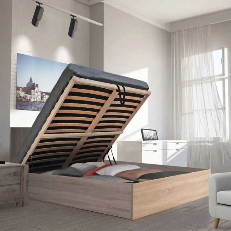 Lit avec rangement en bois : pratique et élégant pour votre chambre ...