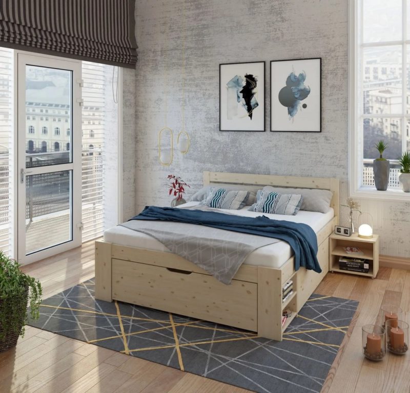 Lit avec rangement en bois : pratique et élégant pour votre chambre ...