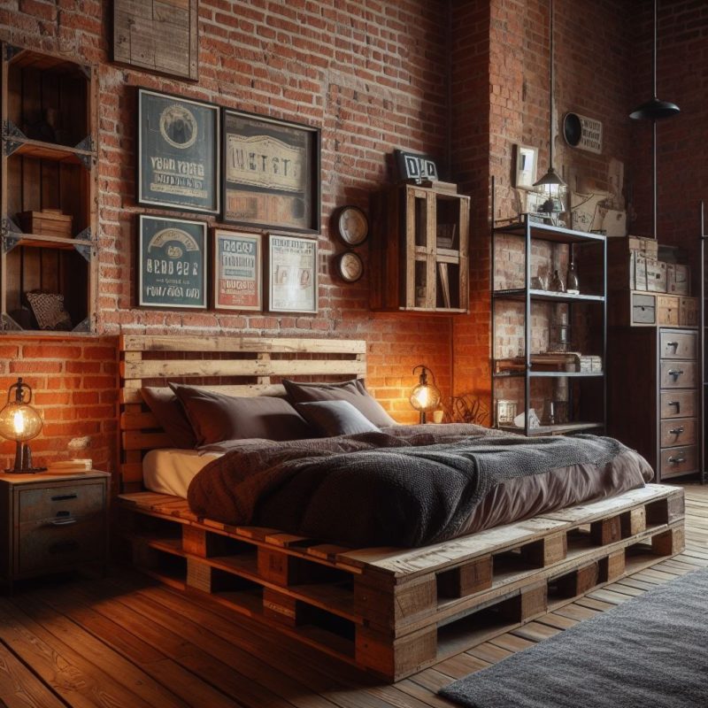 Lit en palettes : le choix malin pour une chambre écolo et stylée ...