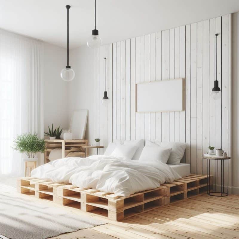 Lit en palettes : le choix malin pour une chambre écolo et stylée ...