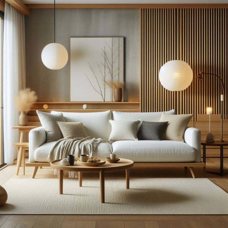 Canapé Japandi : 10 modèles minimalistes - NuageDeco