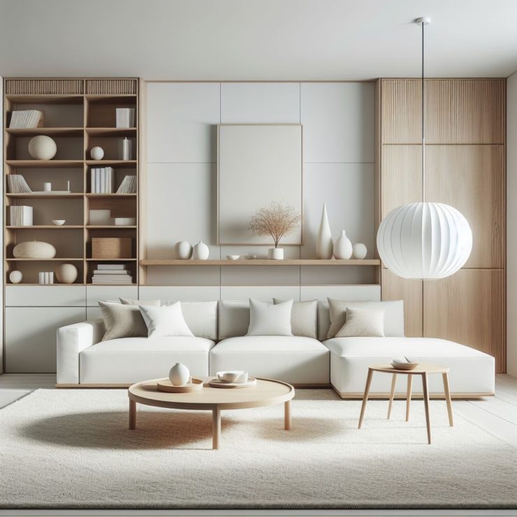 Salon Japandi : 15 inspirations pour réussir votre décoration dans le ...