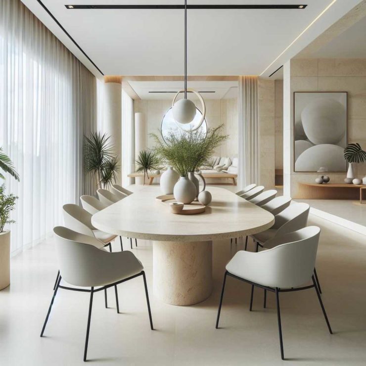 Table à manger travertin : 5 modèles ultra-tendance pour votre salle à ...