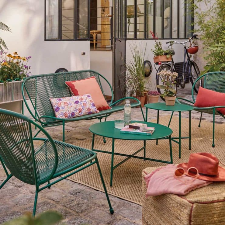 Salon de jardin coloré : notre sélection de mobilier de couleur pour ...