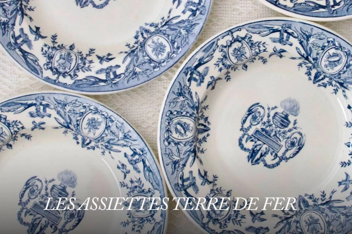 Assiettes Terre de Fer anciennes : la vaisselle de grand-mère ultra ...