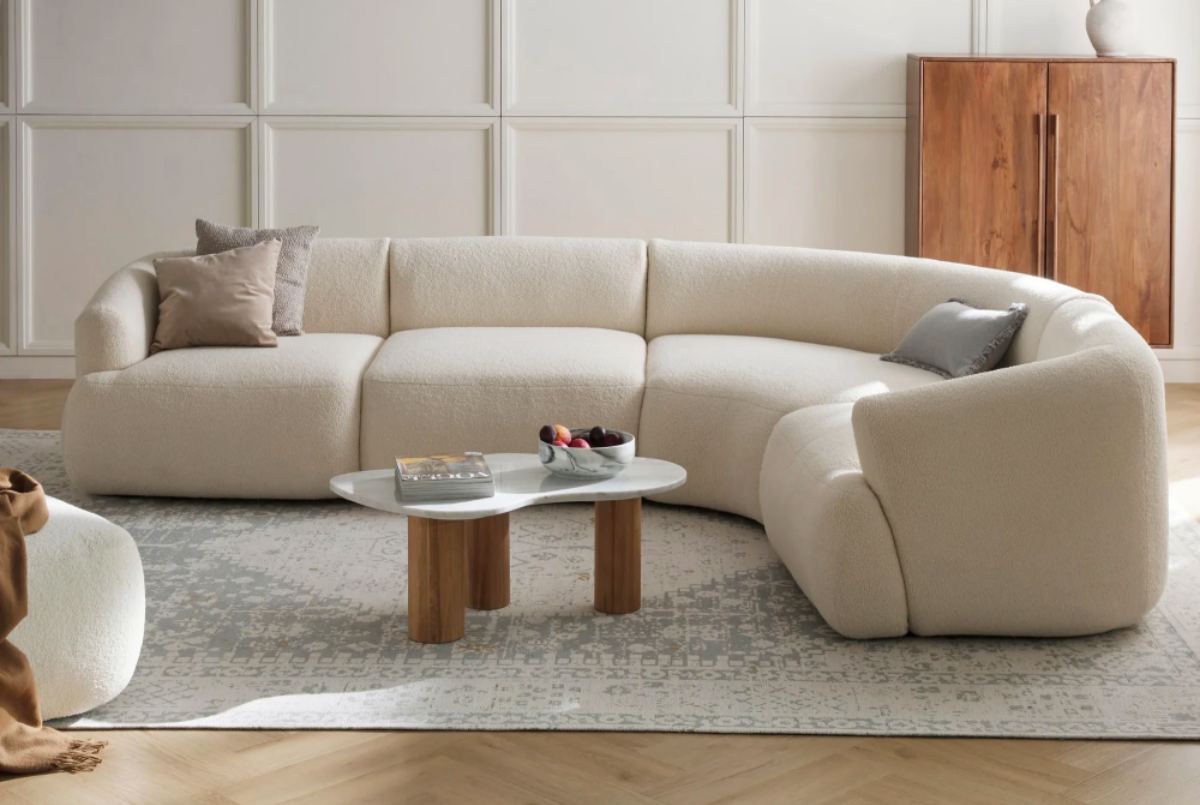 Canapé arrondi : 13 canapés ronds et haricot design