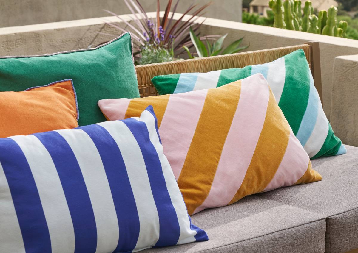 La rayure, tendance déco intérieur extérieur printemps-été 2025